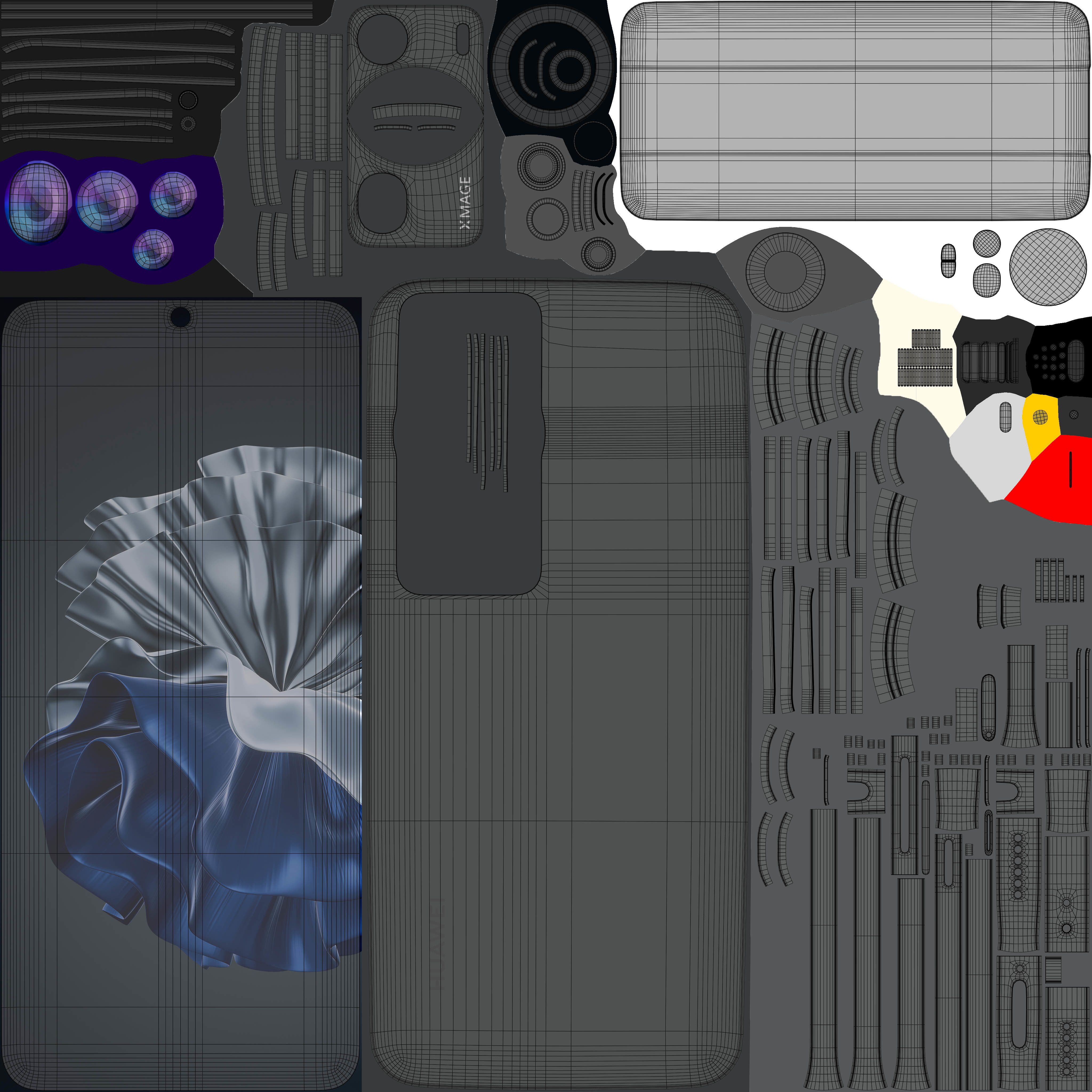 3D model Huawei P60 Pro Black VR / AR / low-poly | CGTrader