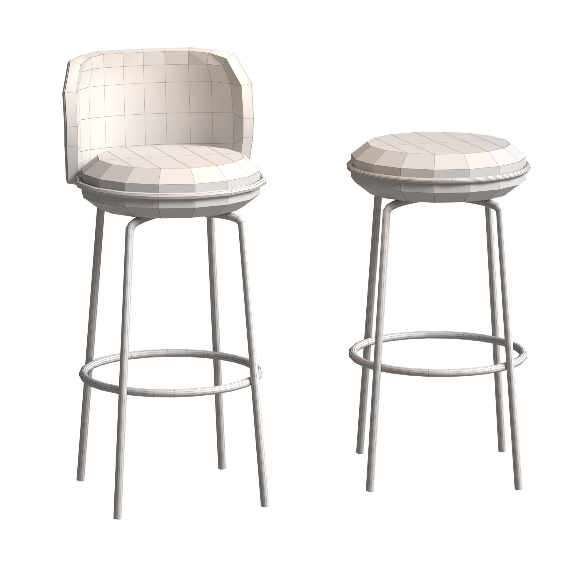 Merwyn Barstool by WITTMANN free 3D model | CGTrader