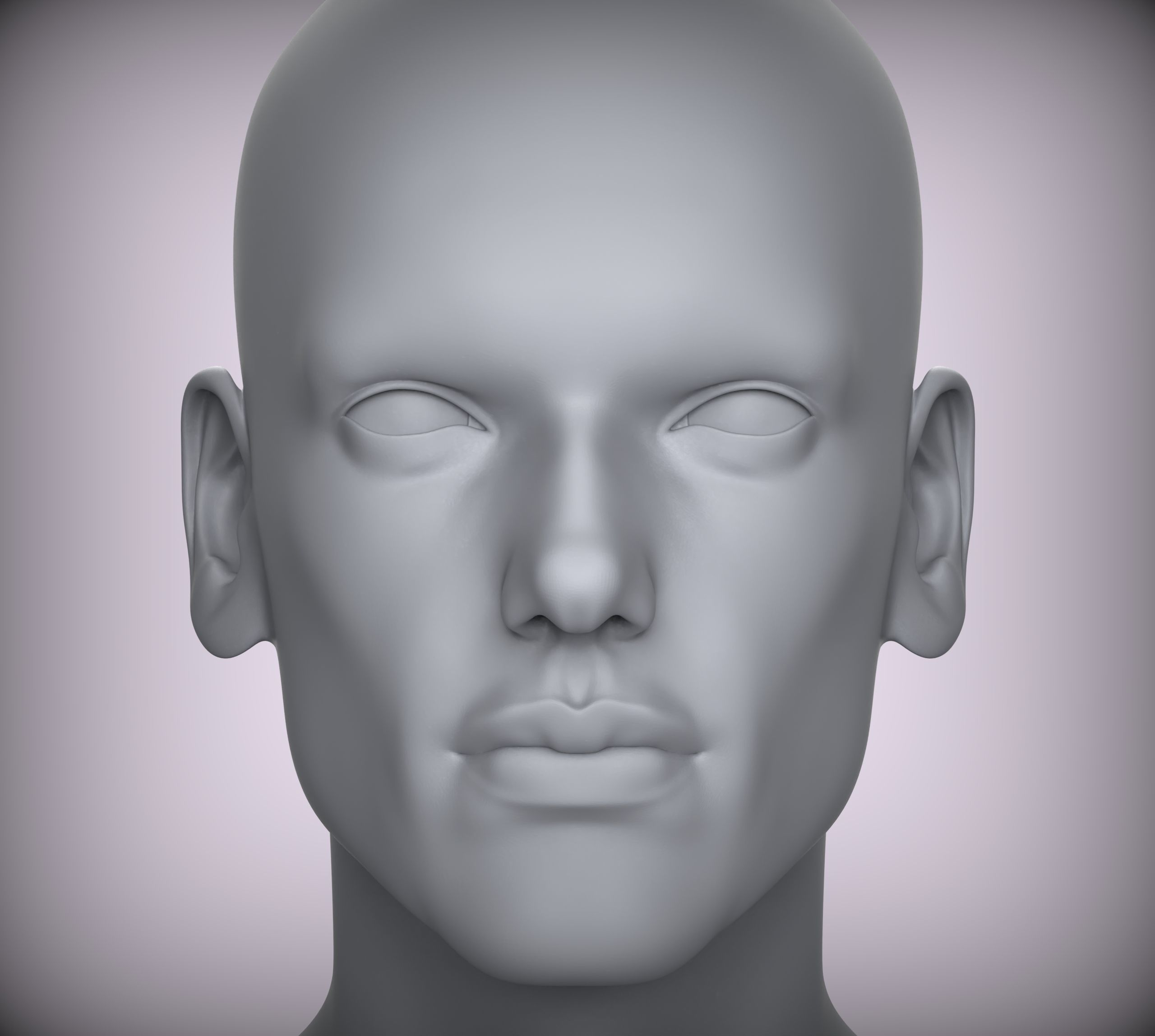 3D model 11 Male Head Sculpt 3D model Low-poly 3D model VR / AR / low ...