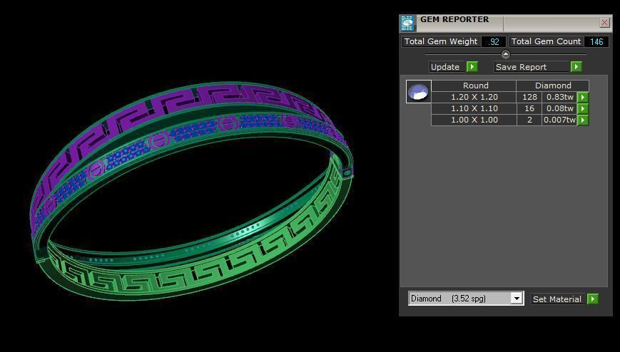 Bracelet 3D model 3D printable | CGTrader