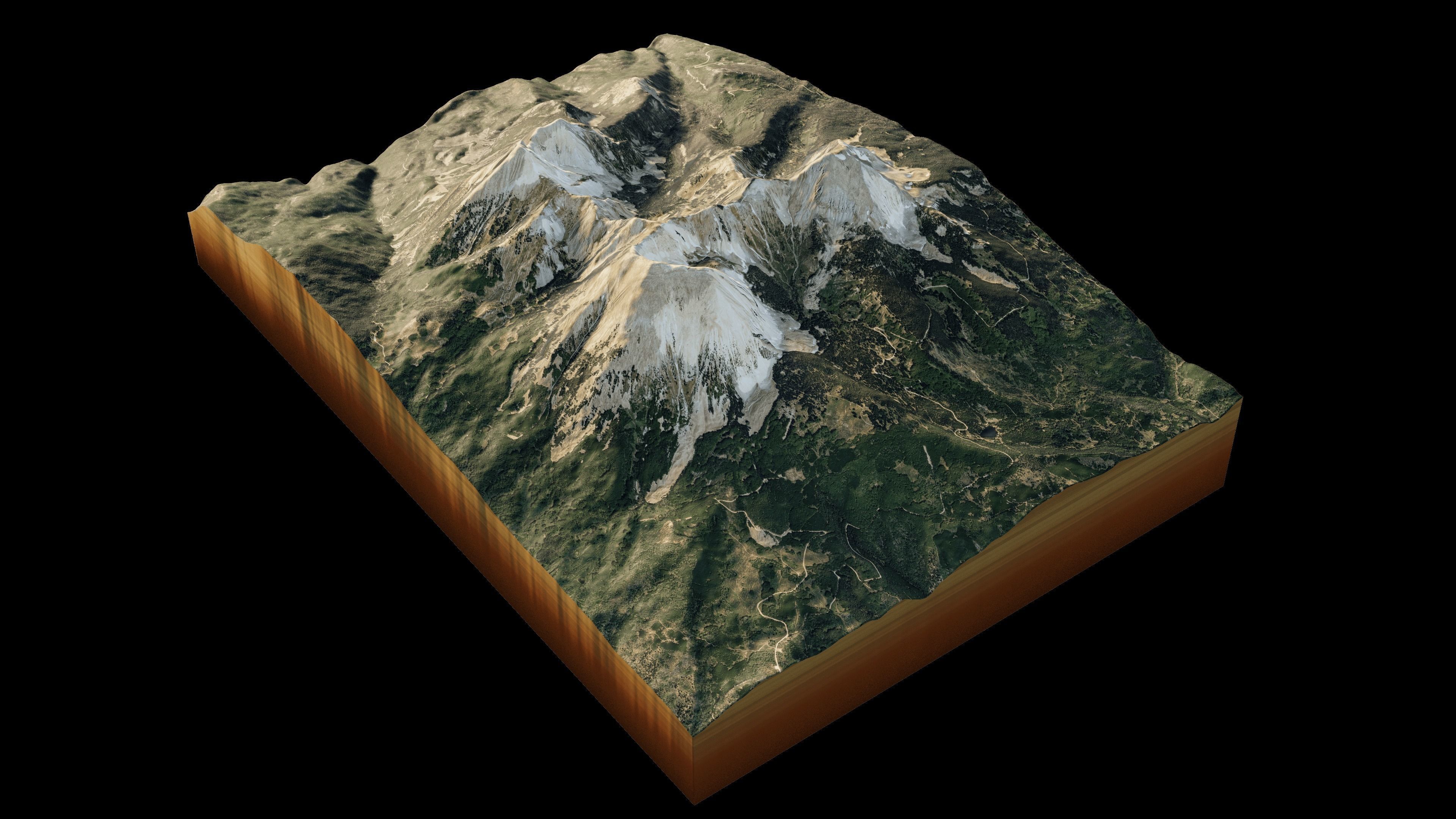 Mount Peale 3d model landscape 3D model | CGTrader