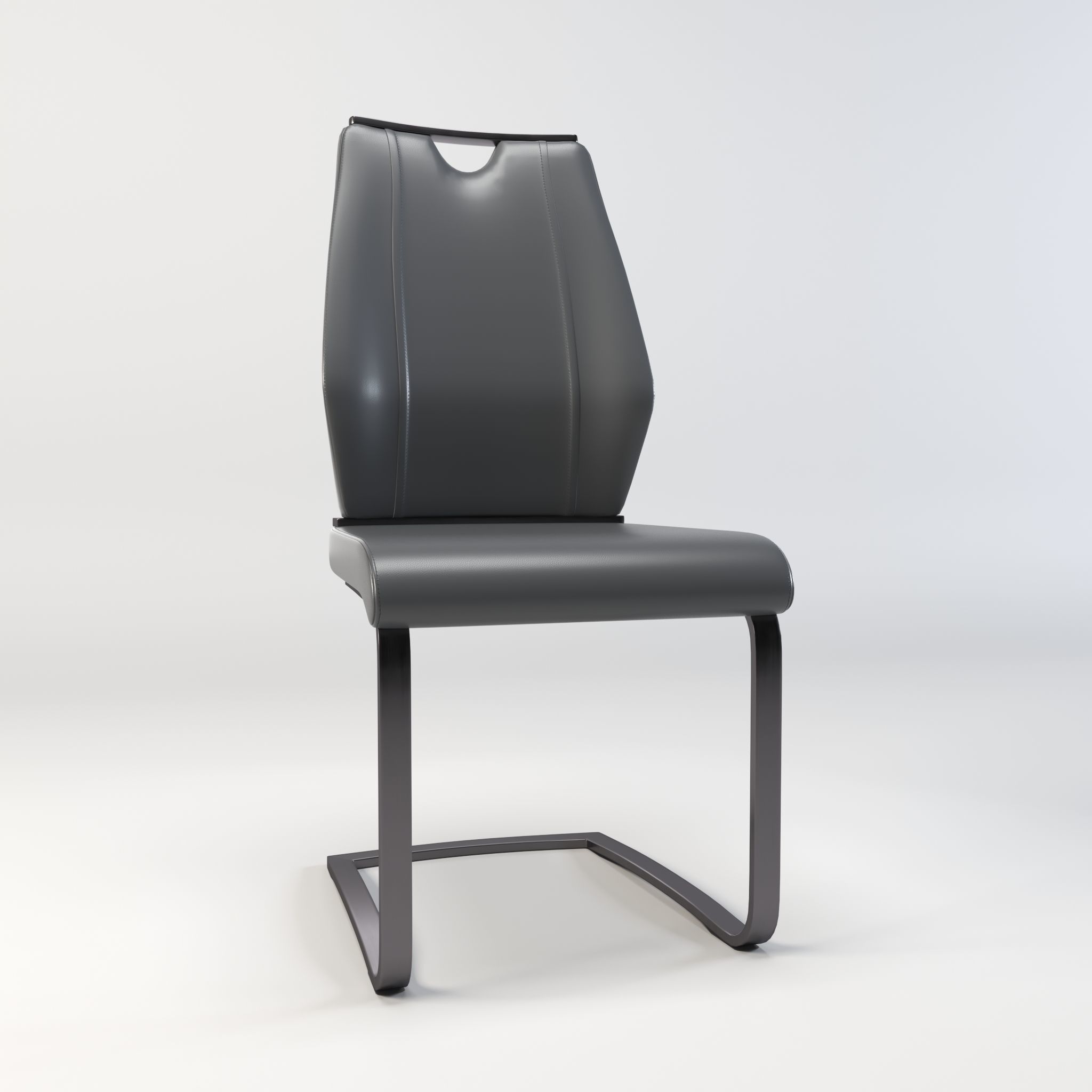 3D model Dining chair - side chair - leather chair - accent chair ...