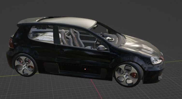 Volkswagen GTI W12 3D model | CGTrader