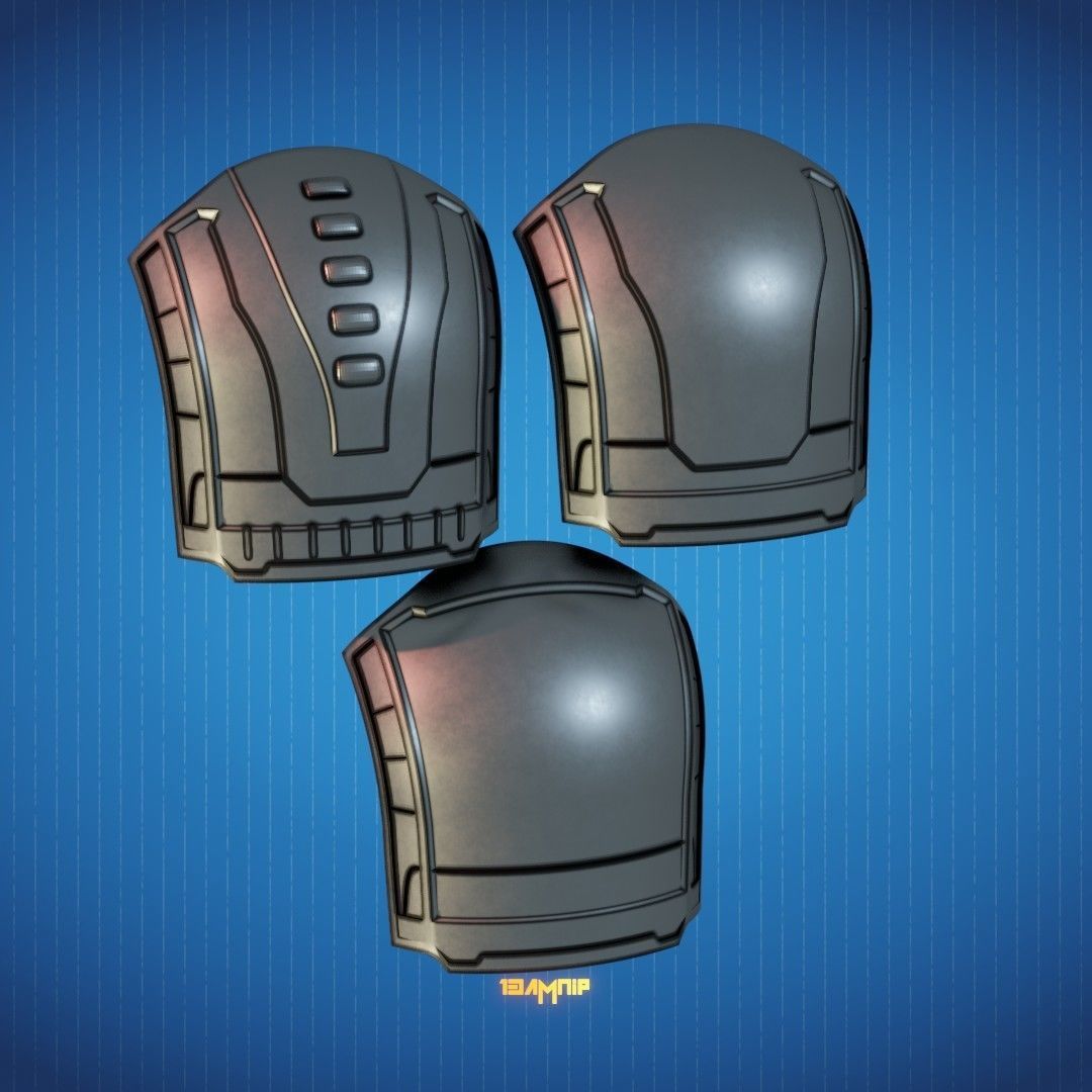 Custom Mandalorian Shoulder armor 3D model 3D printable | CGTrader