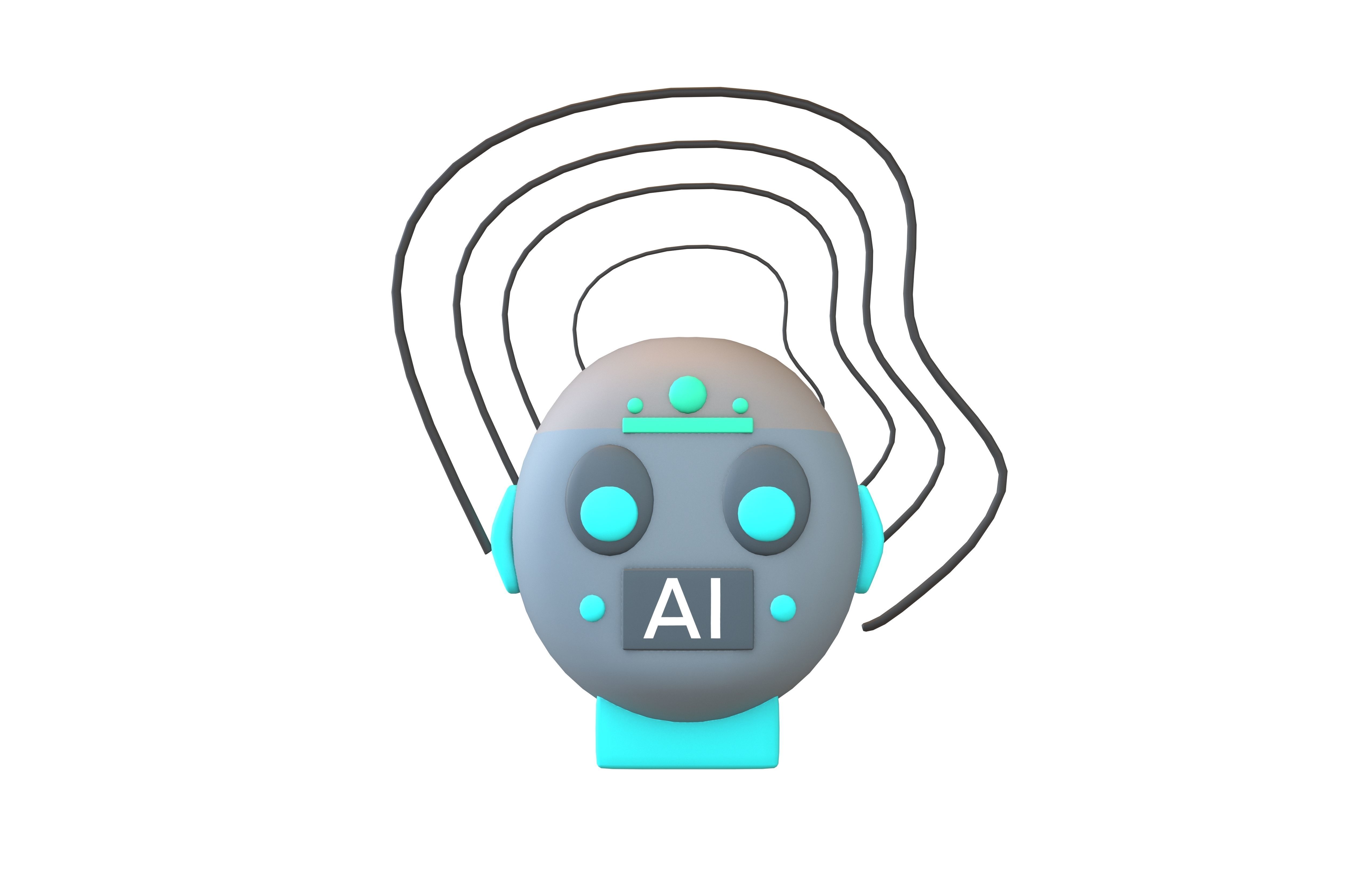 3D model AI Hallucination Icon V1 002 VR / AR / low-poly | CGTrader