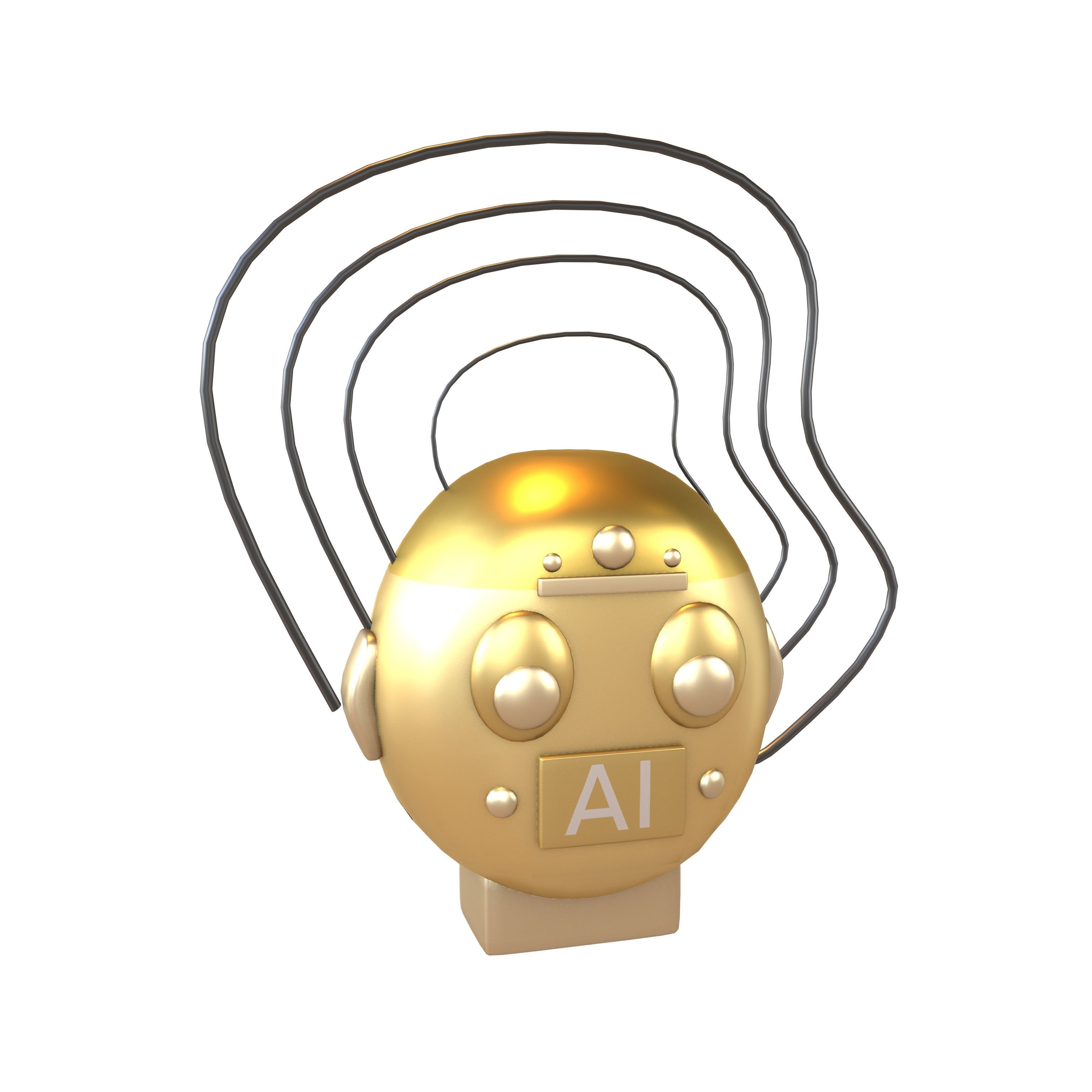 3D model AI Hallucination Icon V1 005 VR / AR / low-poly | CGTrader