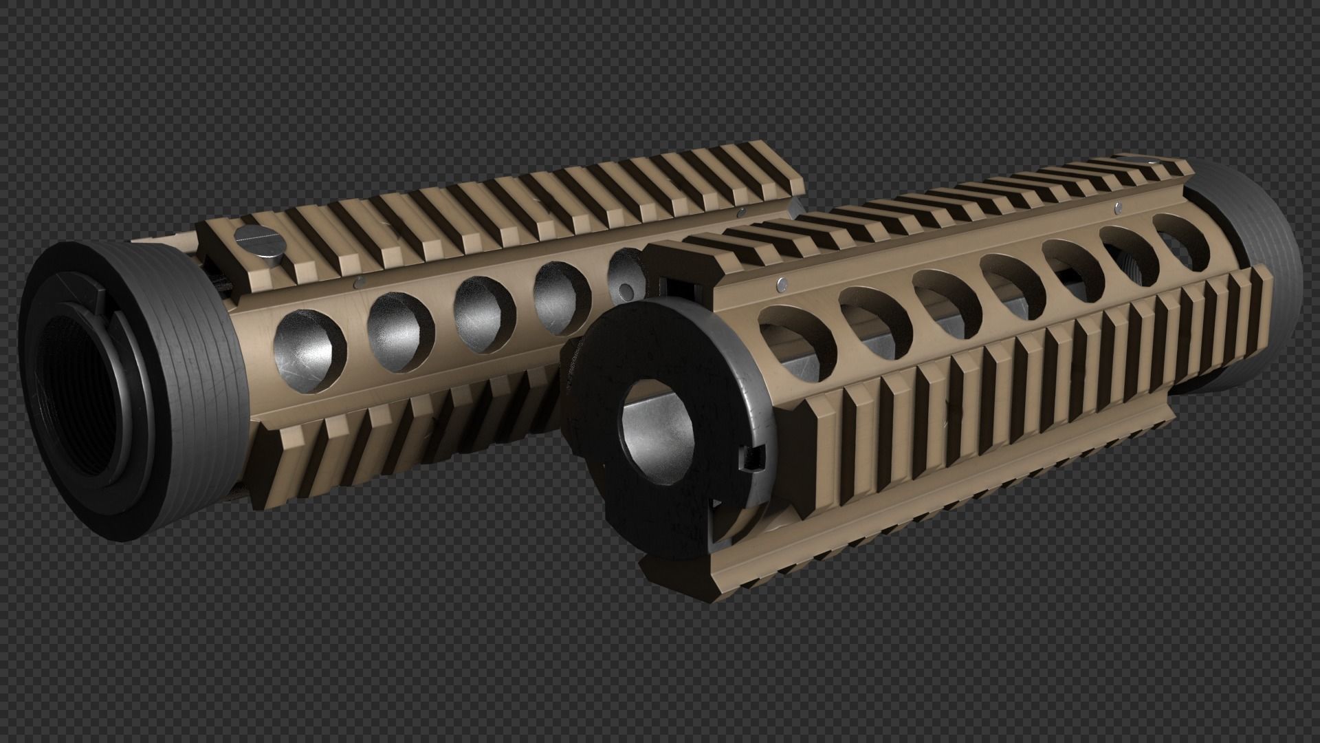 3D model AR-15 RAS Forend Handguard VR / AR / low-poly | CGTrader