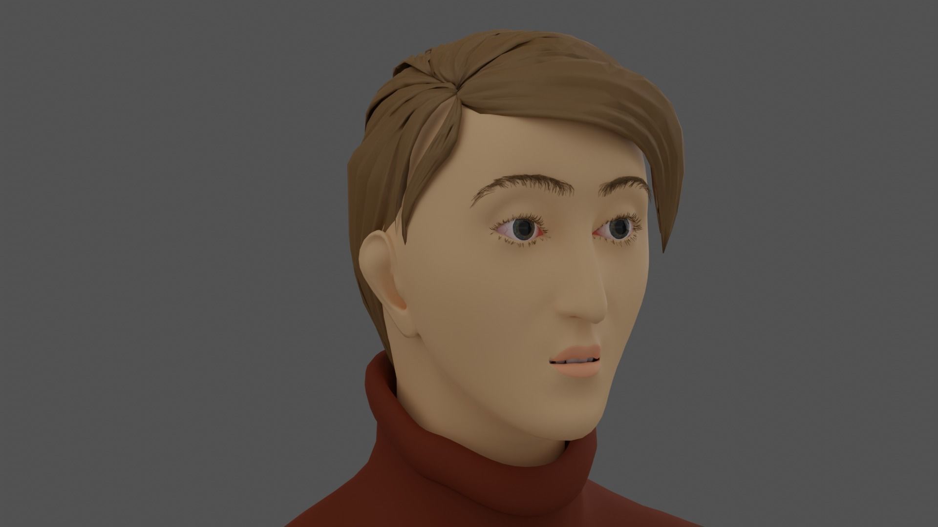 3D model Noodle Nose- Boy Cartoon Character VR / AR / low-poly | CGTrader