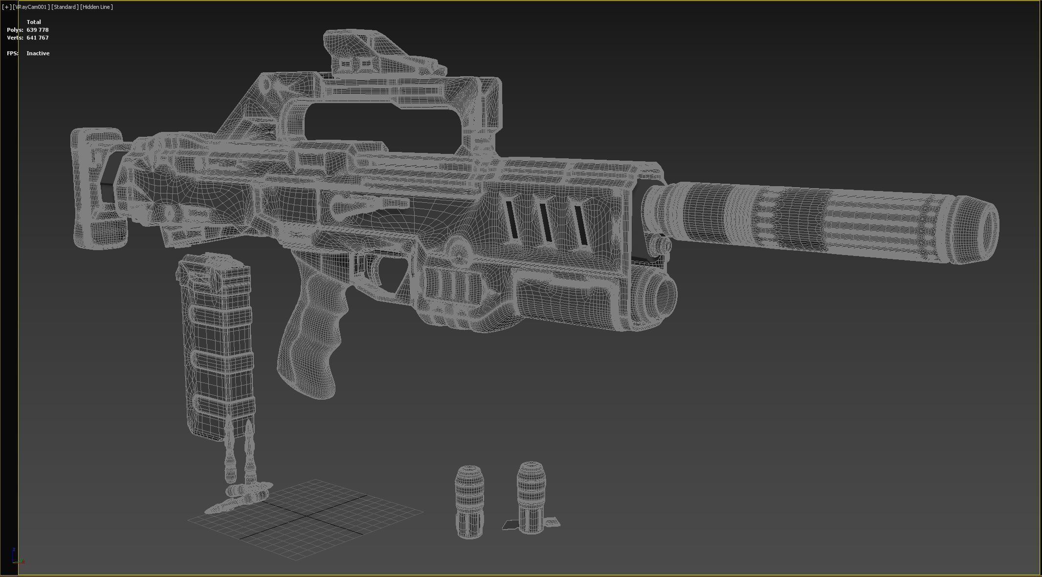 Assault Rifle Bullpup 3D model | CGTrader