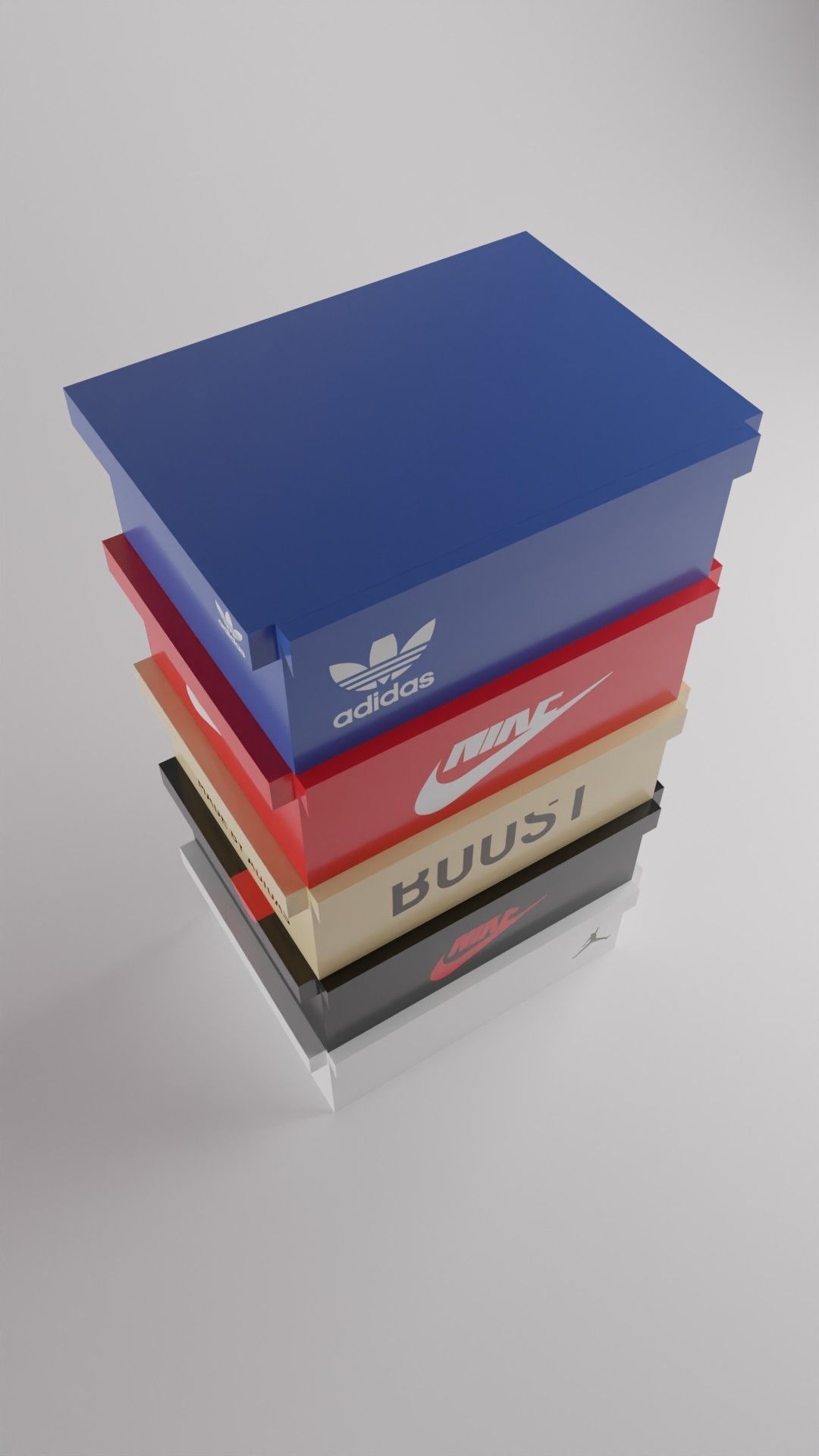 3D model 3d shoe box cabinet VR / AR / low-poly | CGTrader