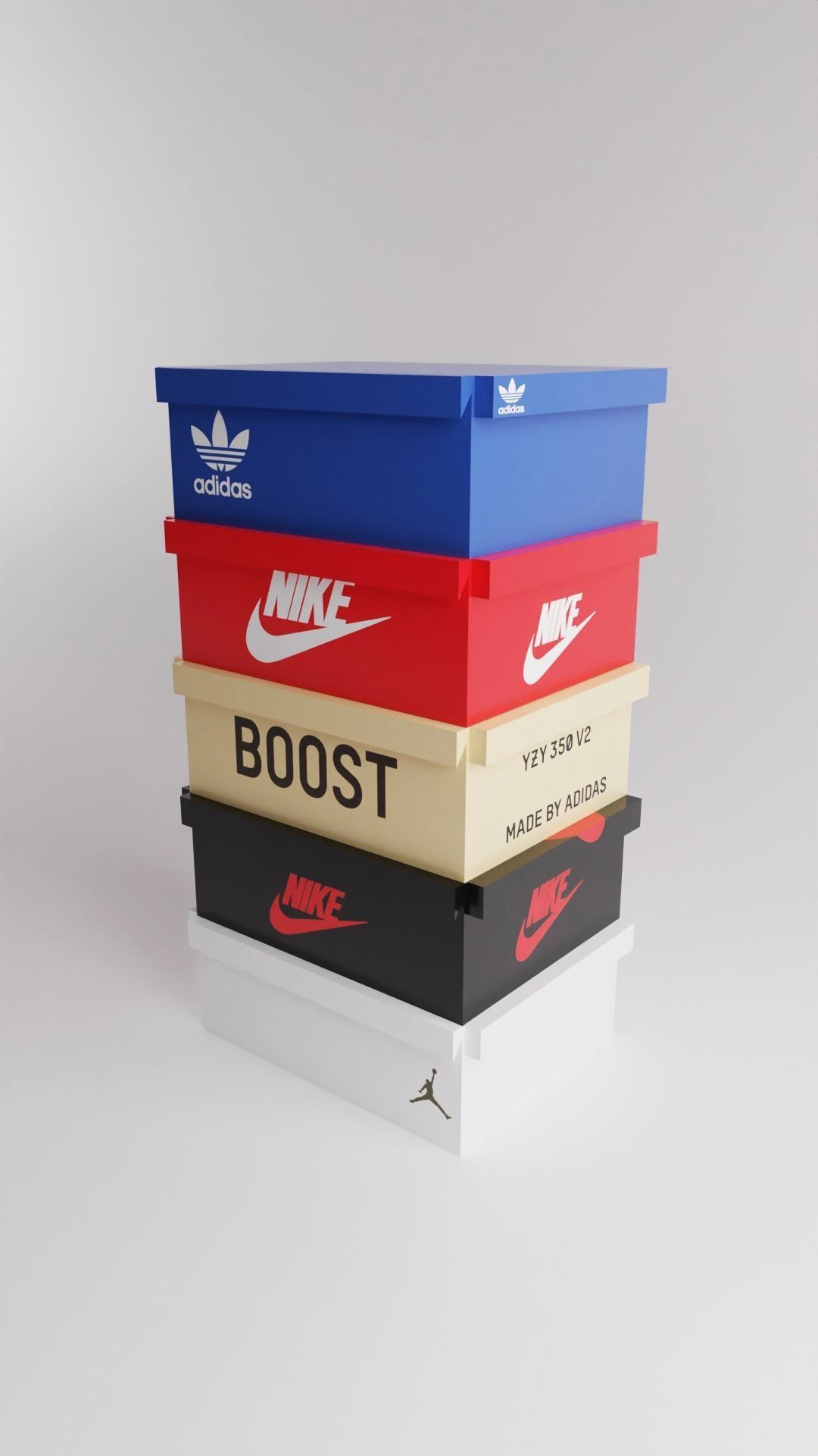 3D model 3d shoe box cabinet VR / AR / low-poly | CGTrader