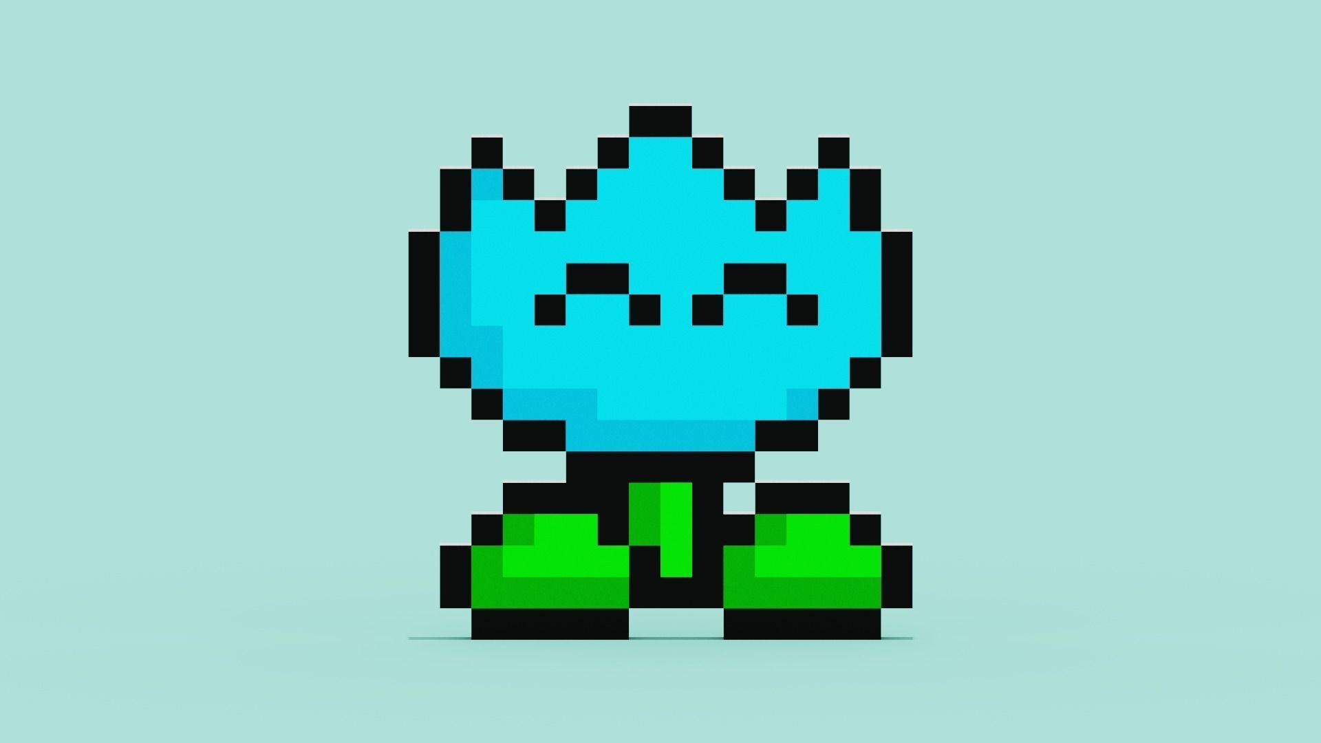 3D model Mario Ice flower VR / AR / low-poly | CGTrader