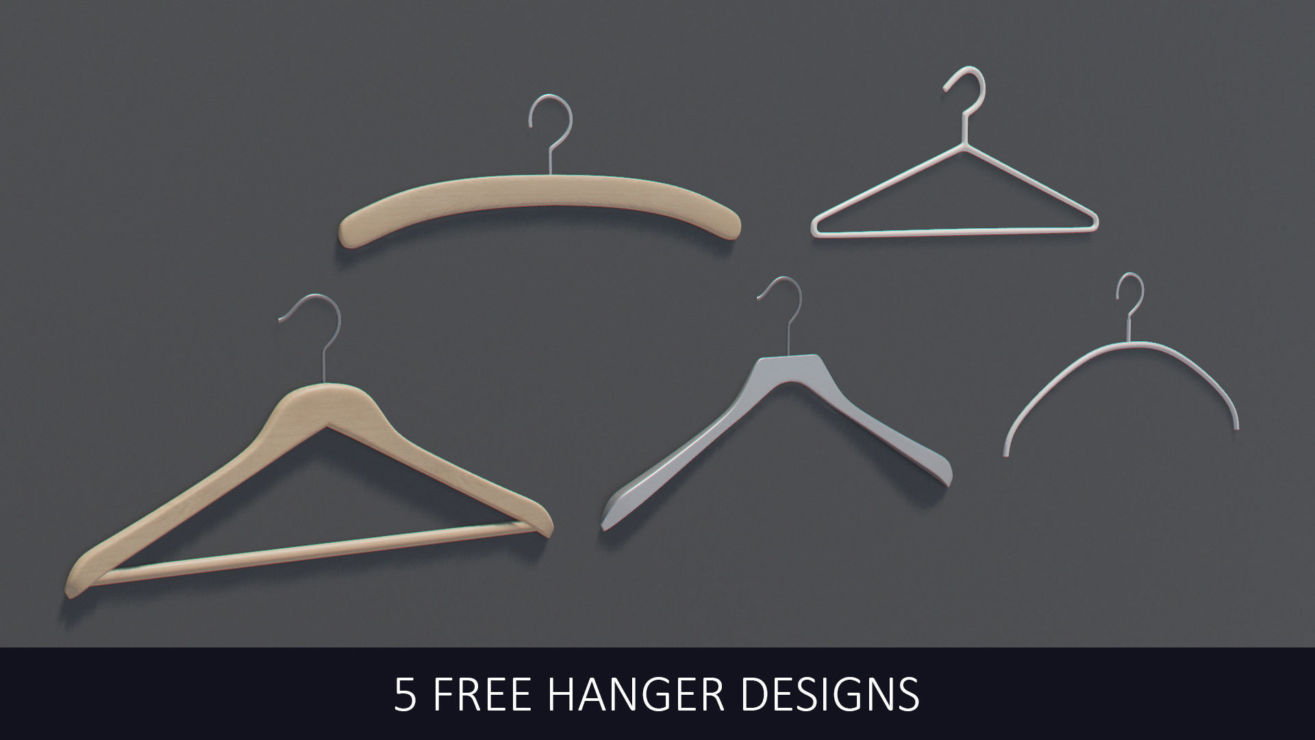 5 FREE Hanger Designs free VR / AR / low-poly 3D model | CGTrader