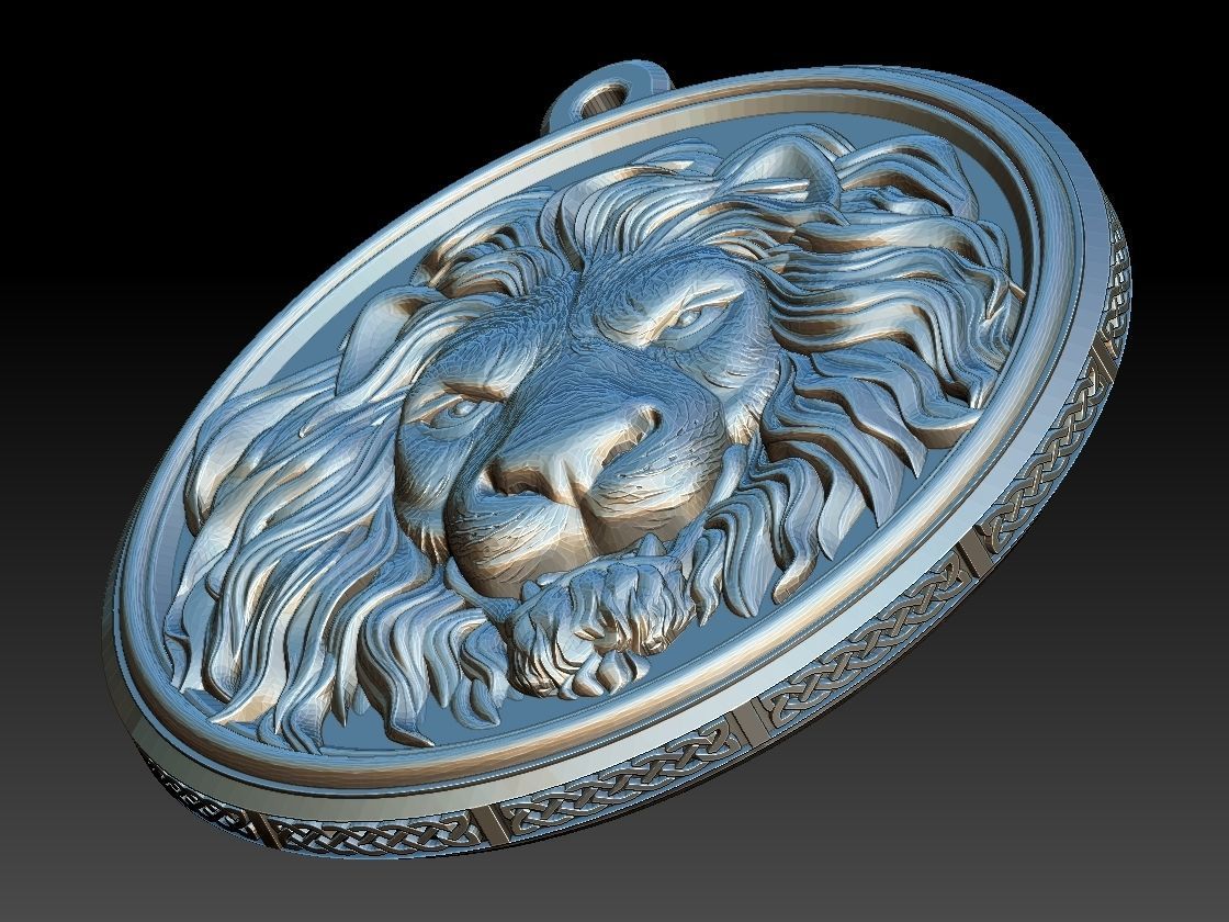 HM Lion Keychain 01 3D model 3D printable | CGTrader