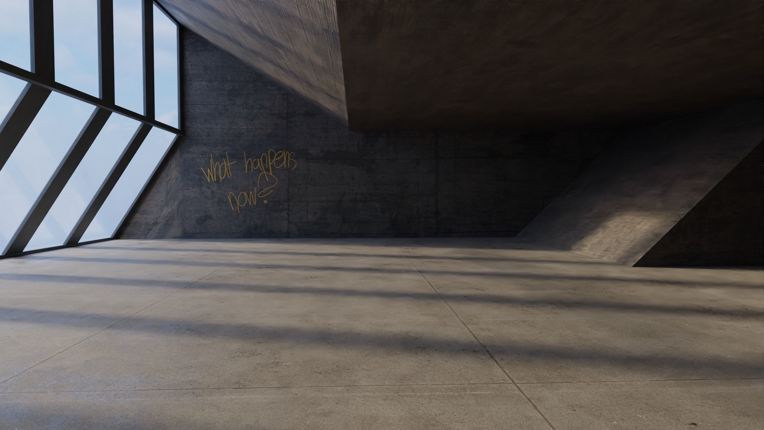 Concrete Lighting Studio 3D Blend FBX OBJ MTL Files 3D model | CGTrader