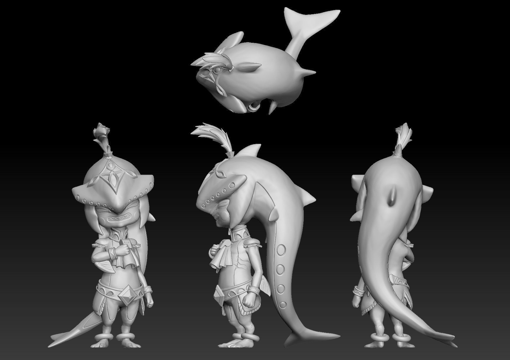 The Legend of Zelda Zora Little Prince Sidon 3D model 3D printable ...
