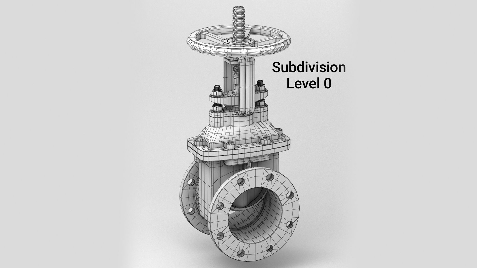 3D model Gate Valve VR / AR / low-poly | CGTrader