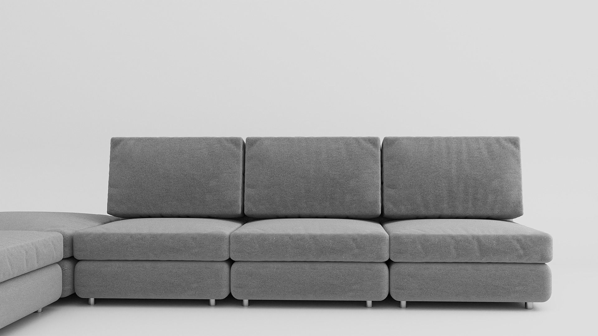 Modern Sofa fabric free 3D model | CGTrader