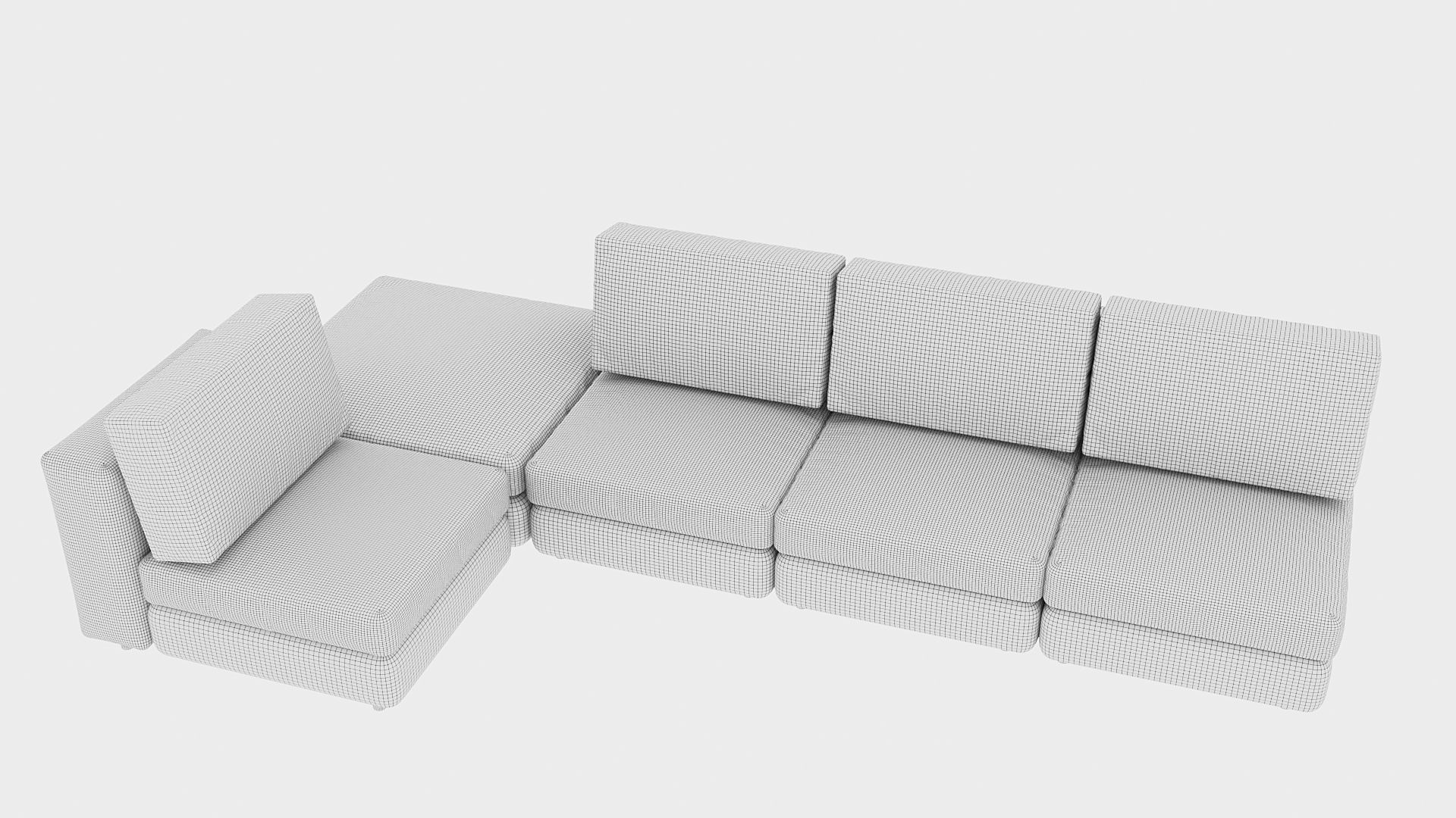 Modern Sofa fabric free 3D model | CGTrader