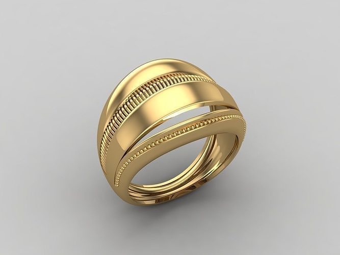 Women Ring Plain Ring Ready STL 3DM Models Womens Rings 3D model 3D ...