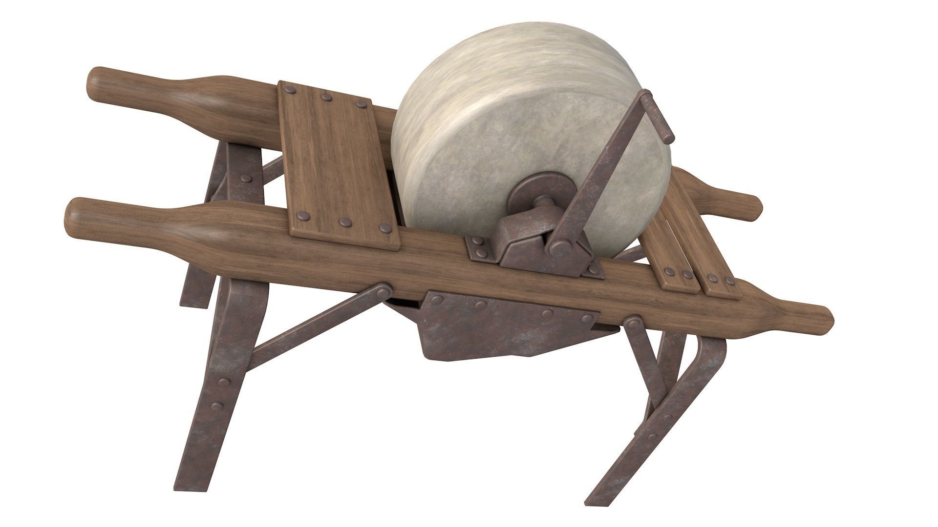 Blacksmith Grinding Stone 3D model | CGTrader
