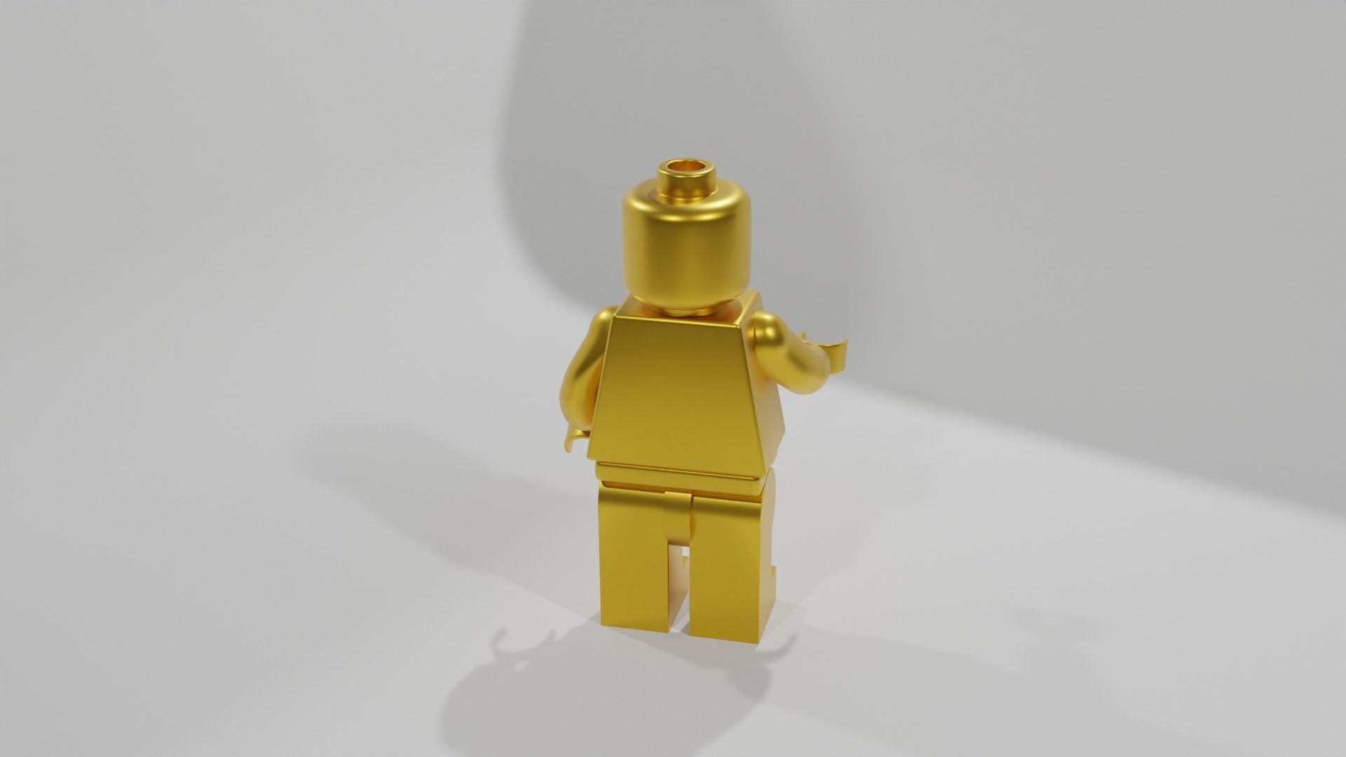 Golden LEGO MAN 3D model | CGTrader