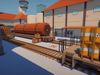 3D model Low Poly FPS Map Vol5 - Railway Station Map with Trains VR ...