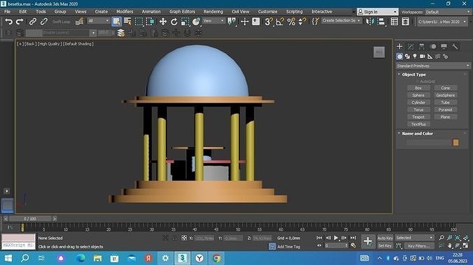 besetka free VR / AR / low-poly 3D model | CGTrader