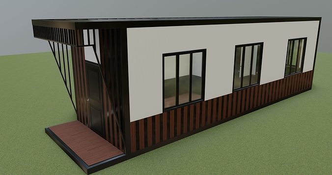 Container House Type 1 3D model | CGTrader