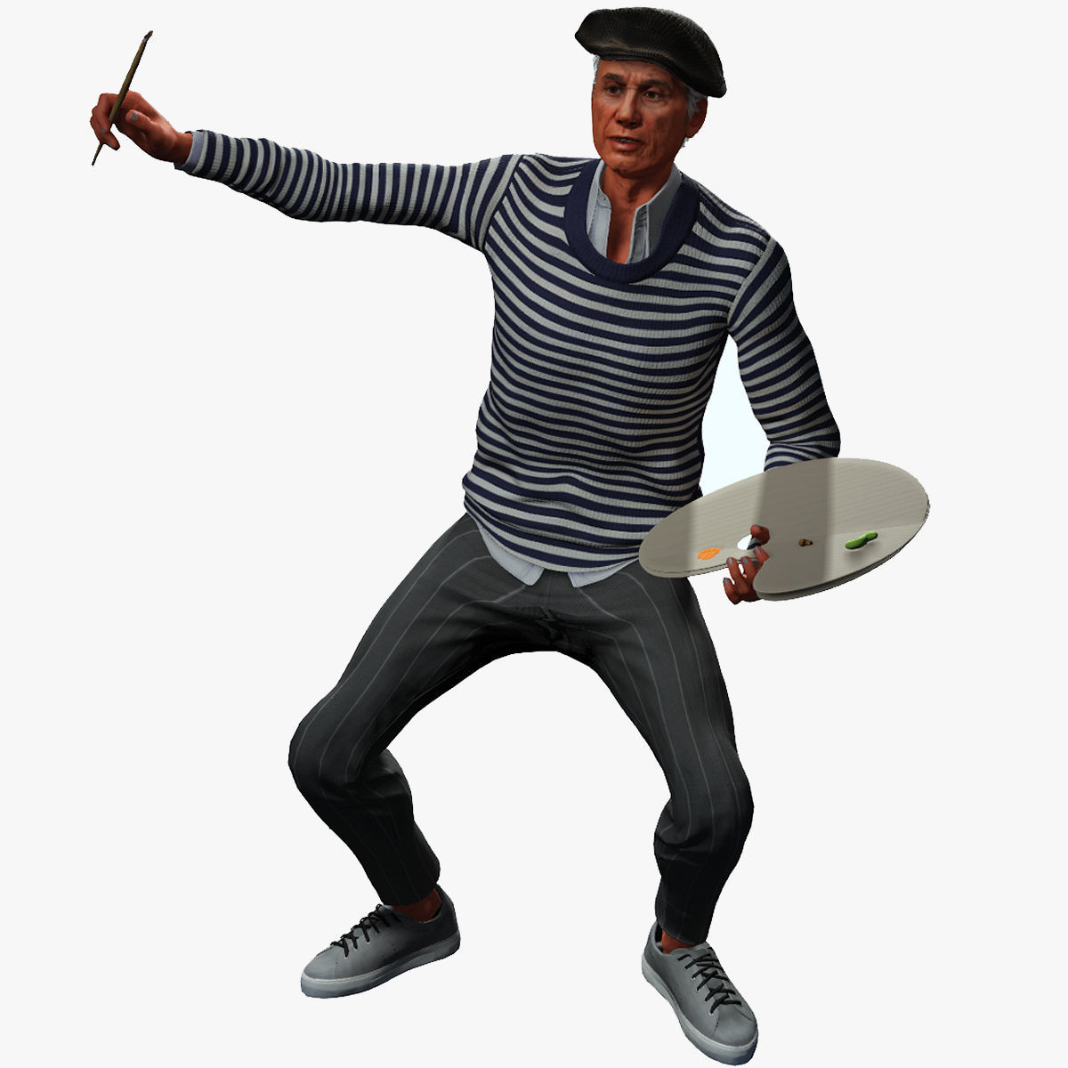 Picasso High quality character full Rigged and Animated 3D model ...