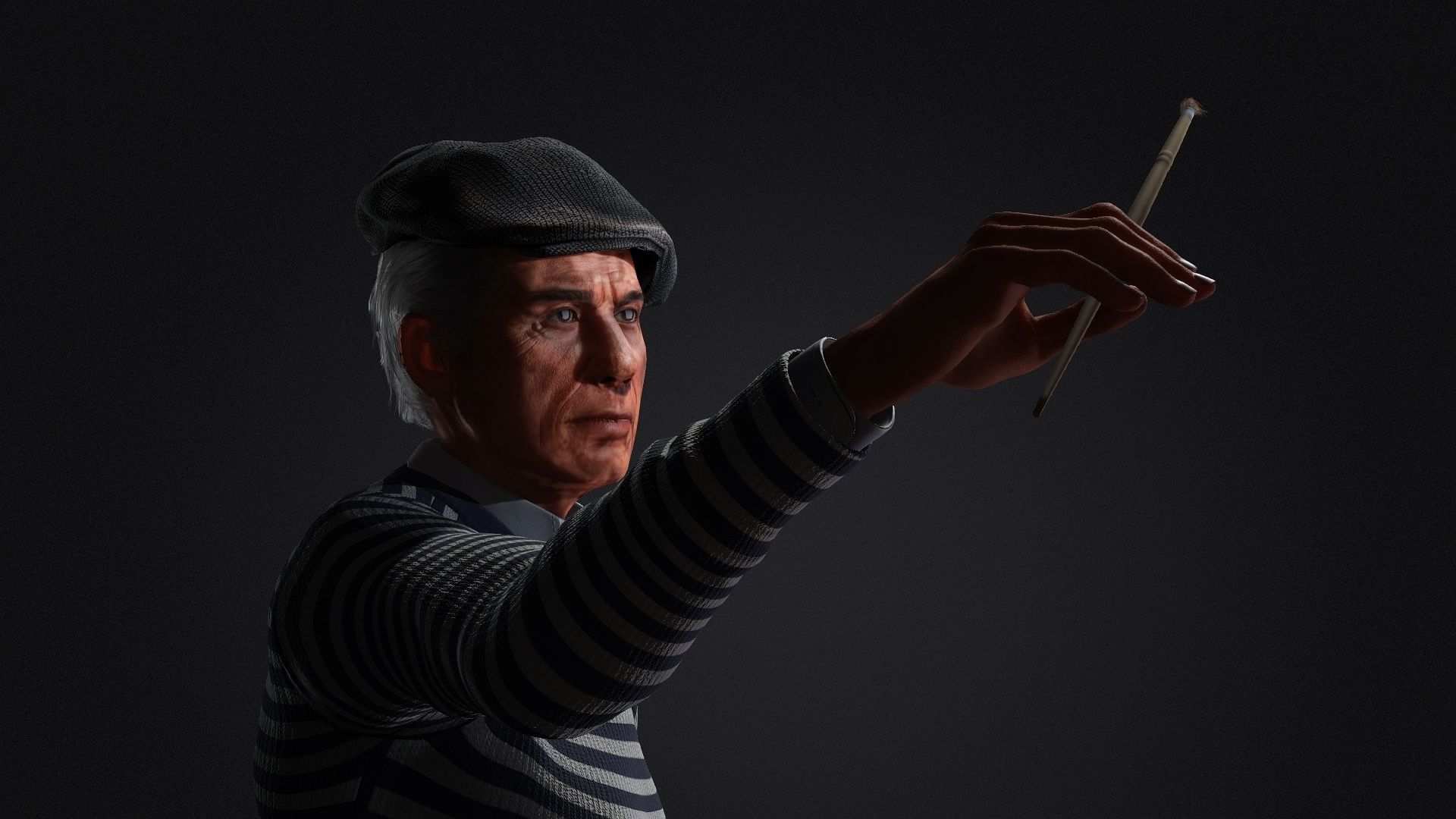 Picasso High quality character full Rigged and Animated 3D model ...