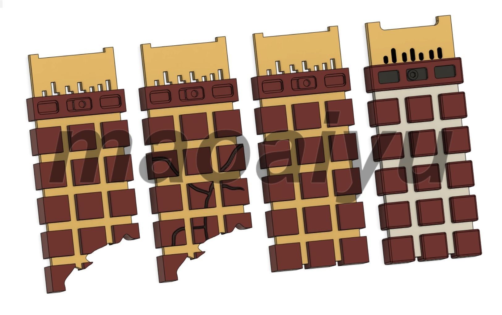 Terminator T2 and T5 T-800 CPU chip 3D model 3D printable | CGTrader