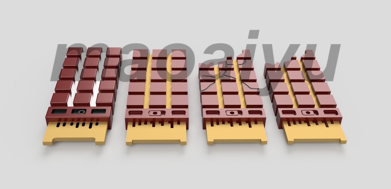 Terminator T2 and T5 T-800 CPU chip 3D model 3D printable | CGTrader