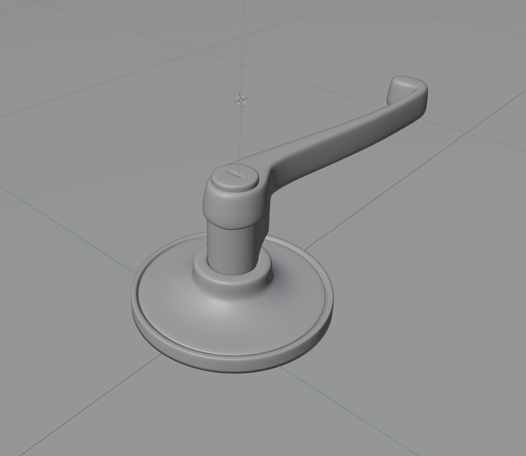 Brass handle doorknob free 3D model | CGTrader