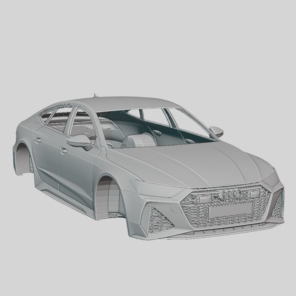 Audi RS7 Sportback 2020 Printable Body 3D model 3D printable | CGTrader