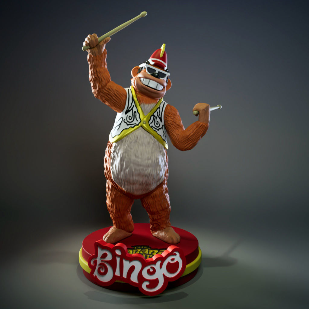 Bingo - The Banana Splits 3D model 3D printable | CGTrader