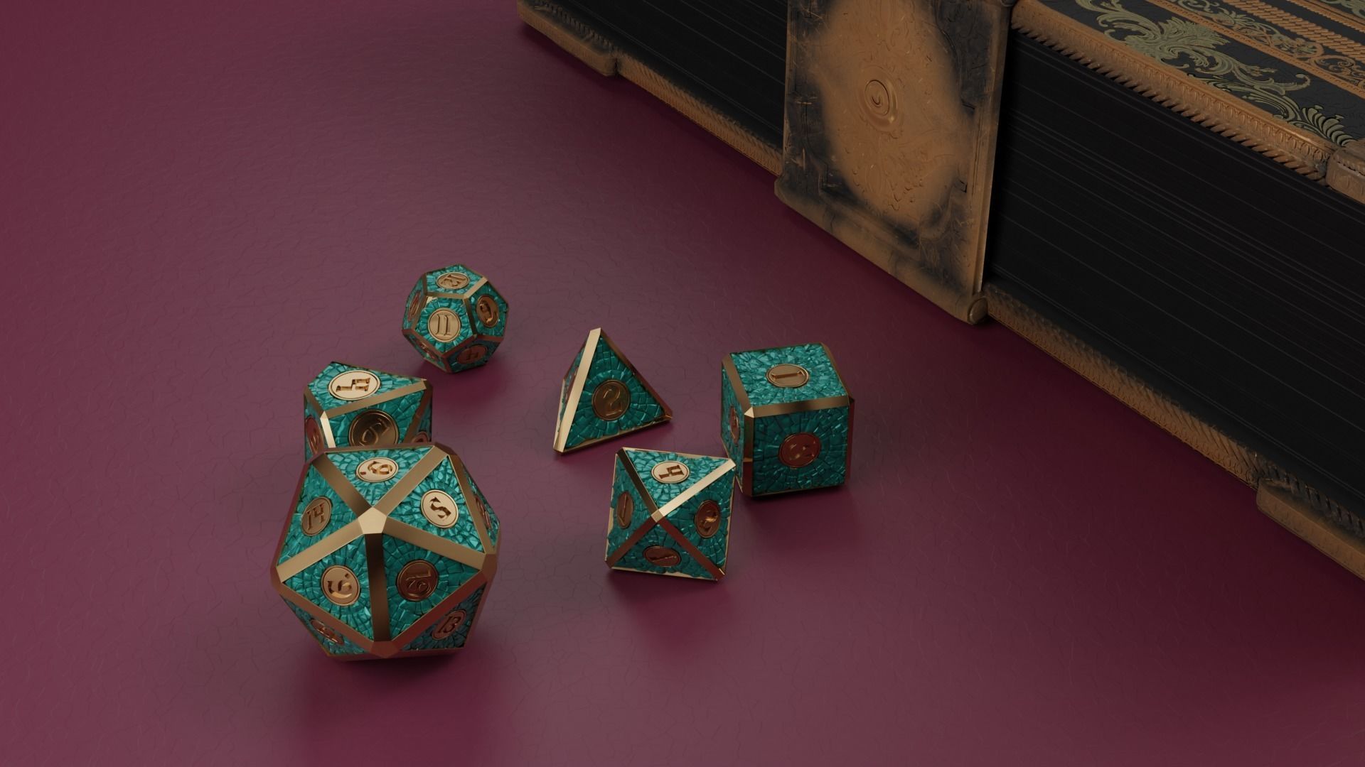 Dice set Zelda Tears of the Kingdom 3D model 3D printable | CGTrader