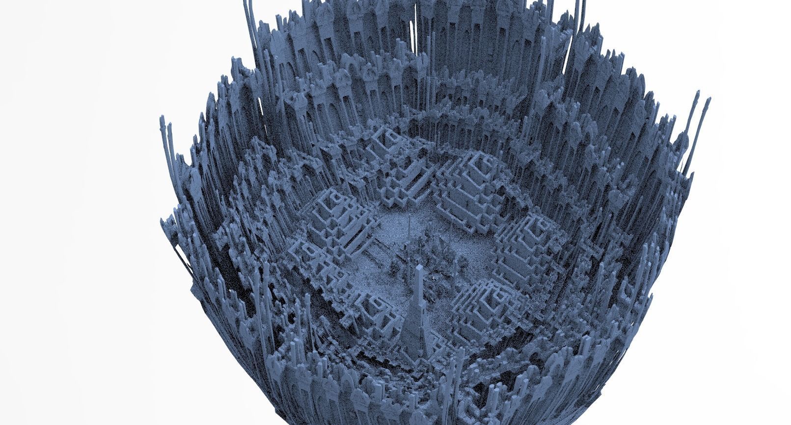 Dantes Hell Ring Tall 3D model | CGTrader