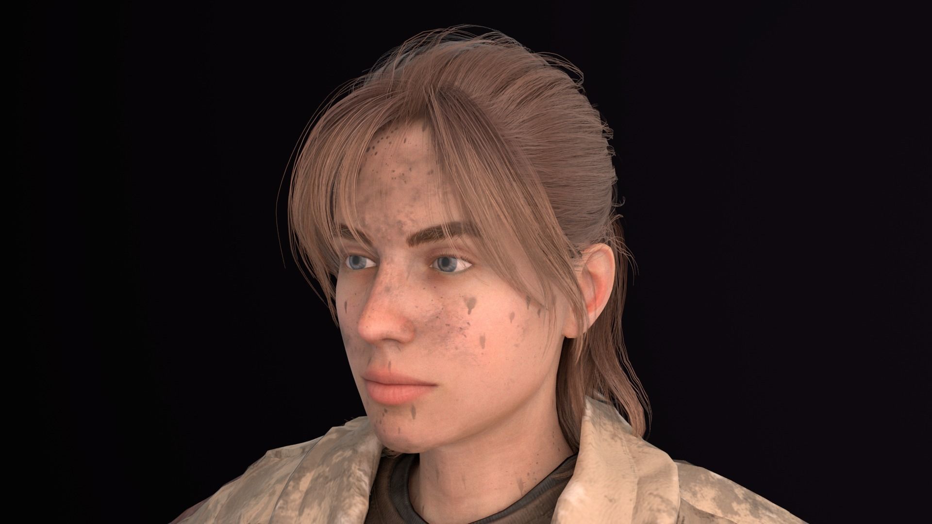 3D model Apocalypse Female Rigged VR / AR / low-poly | CGTrader