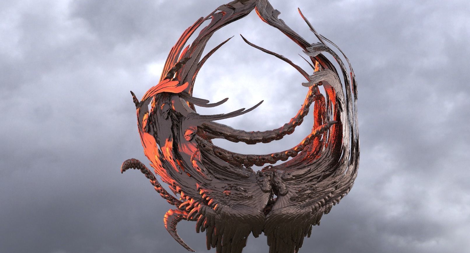 Cthulhu Ring sculpture 2 3D model | CGTrader