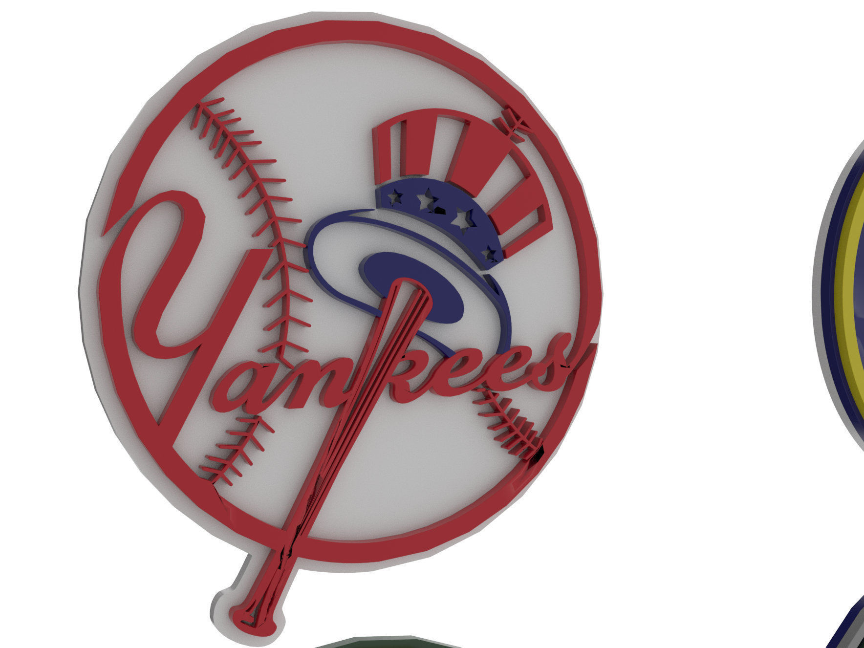 MLB Major League Baseball EVERY TEAMS LOGOS 3D model 3D printable ...