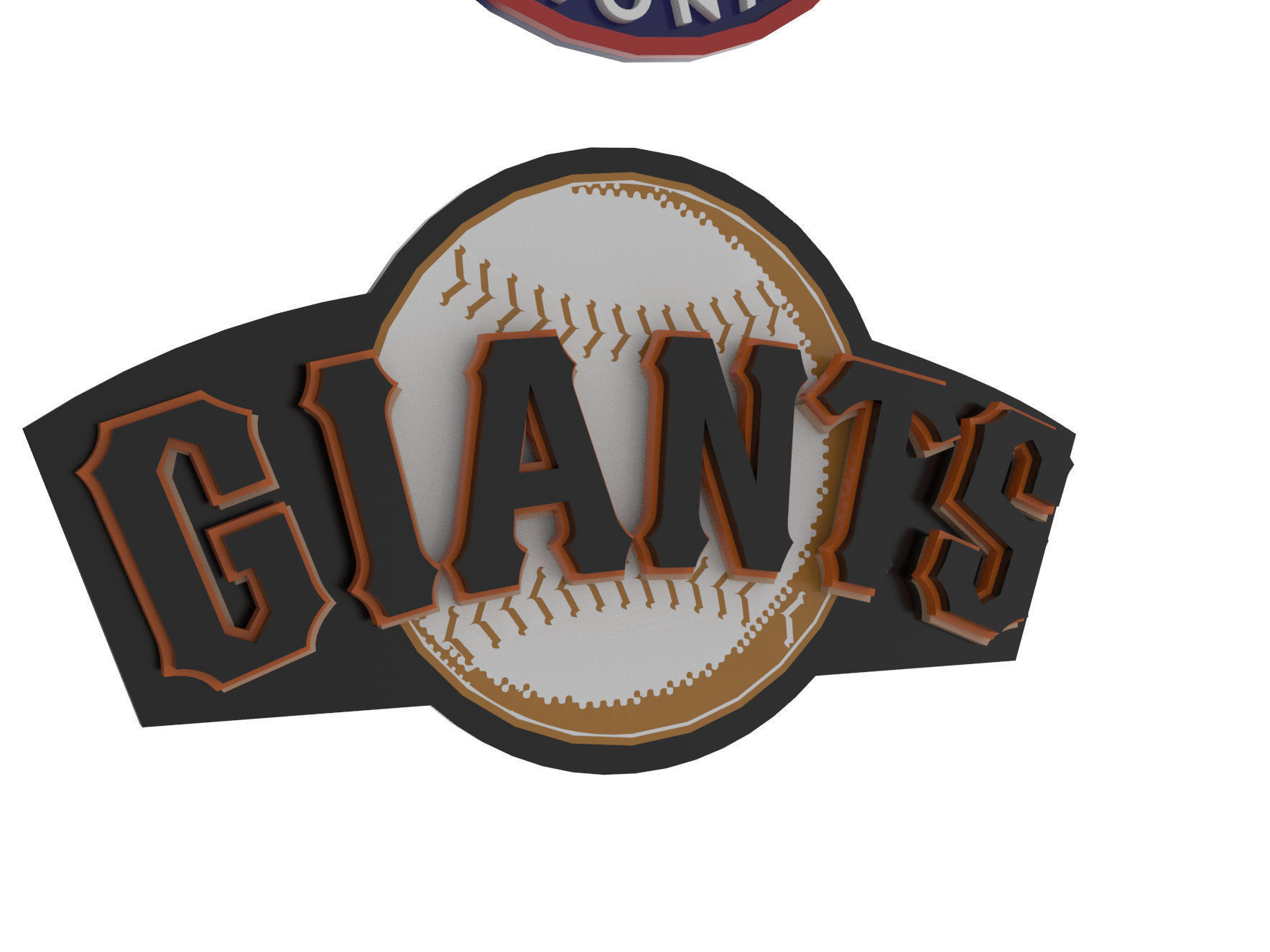 MLB Major League Baseball EVERY TEAMS LOGOS 3D model 3D printable ...
