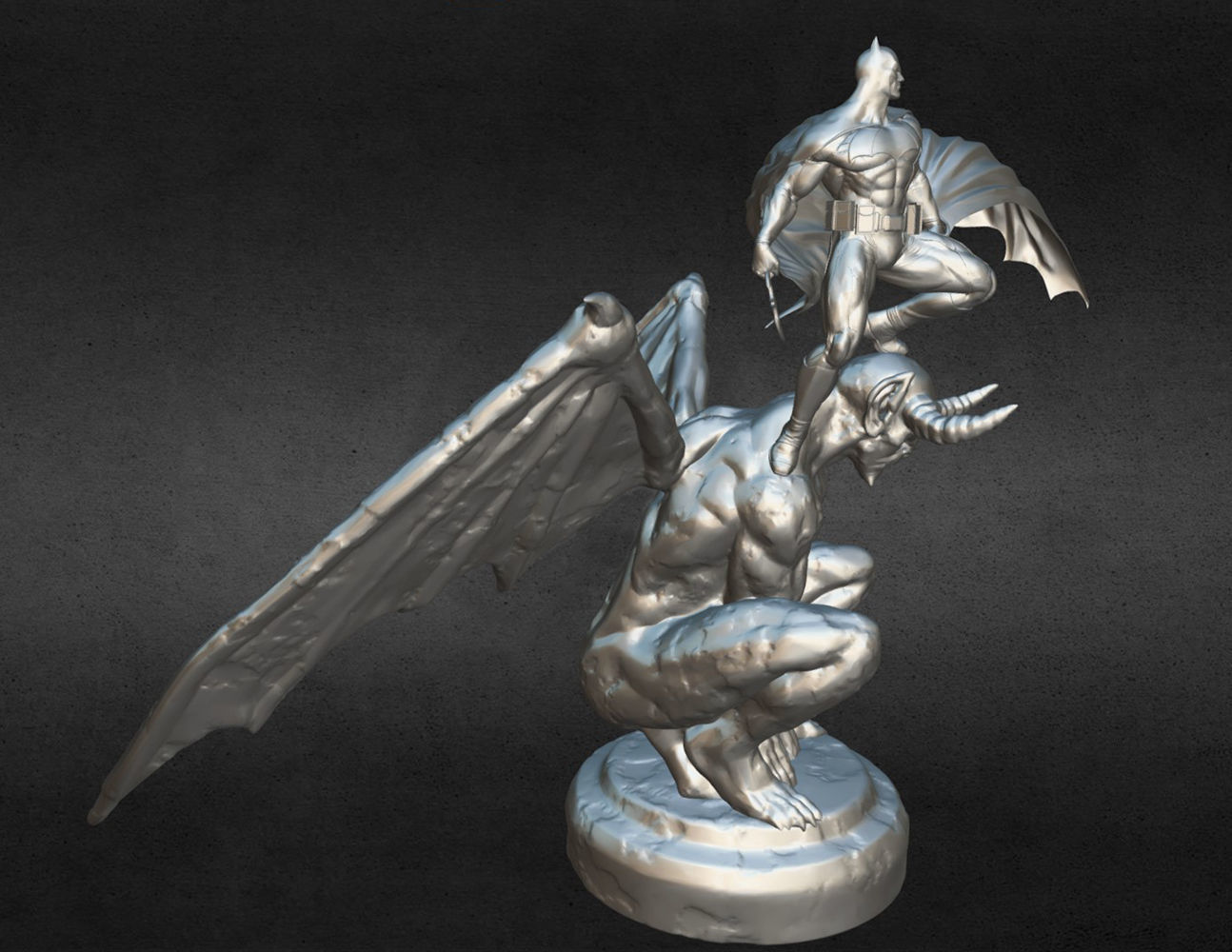 Batman on Devil 3D Model Ready to Print 3D model 3D printable | CGTrader