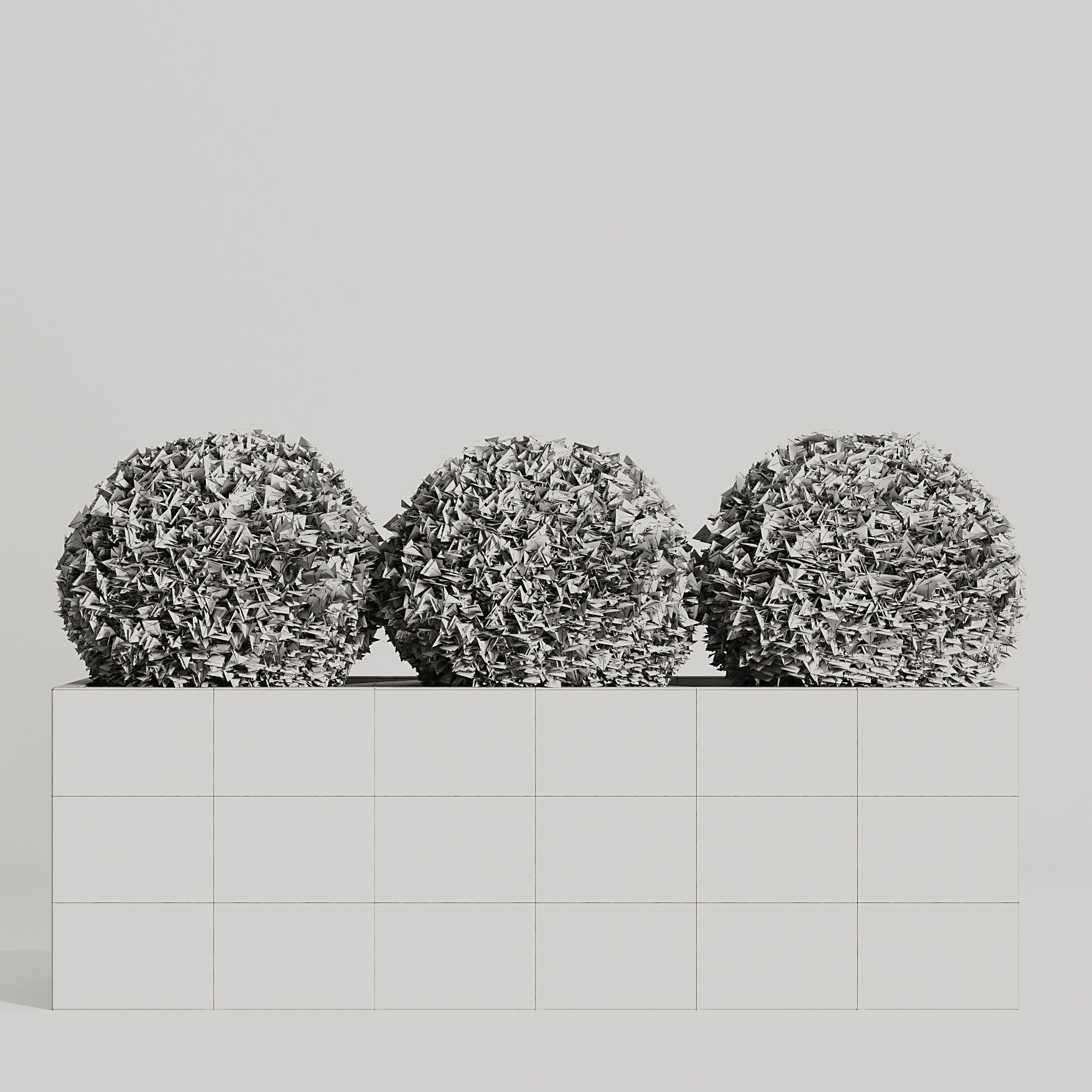 Boxwood Topiary Three Balls 3D model | CGTrader