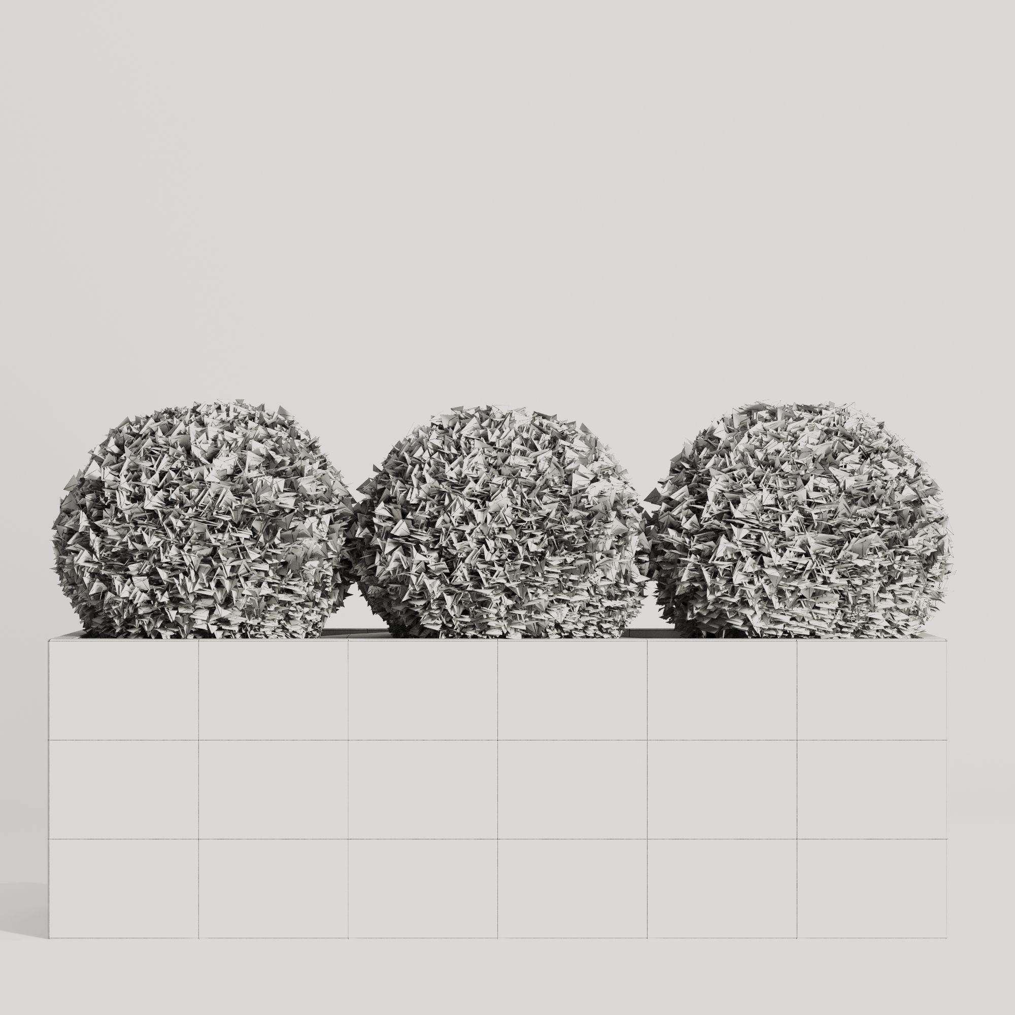 Boxwood Topiary Three Balls 3D model | CGTrader