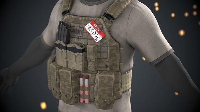 3D model Tactical vest VR / AR / low-poly | CGTrader
