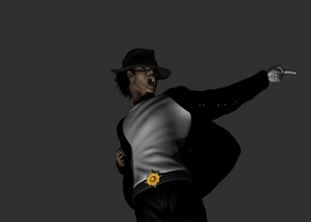 Michael Jackson 3D model 3D printable | CGTrader