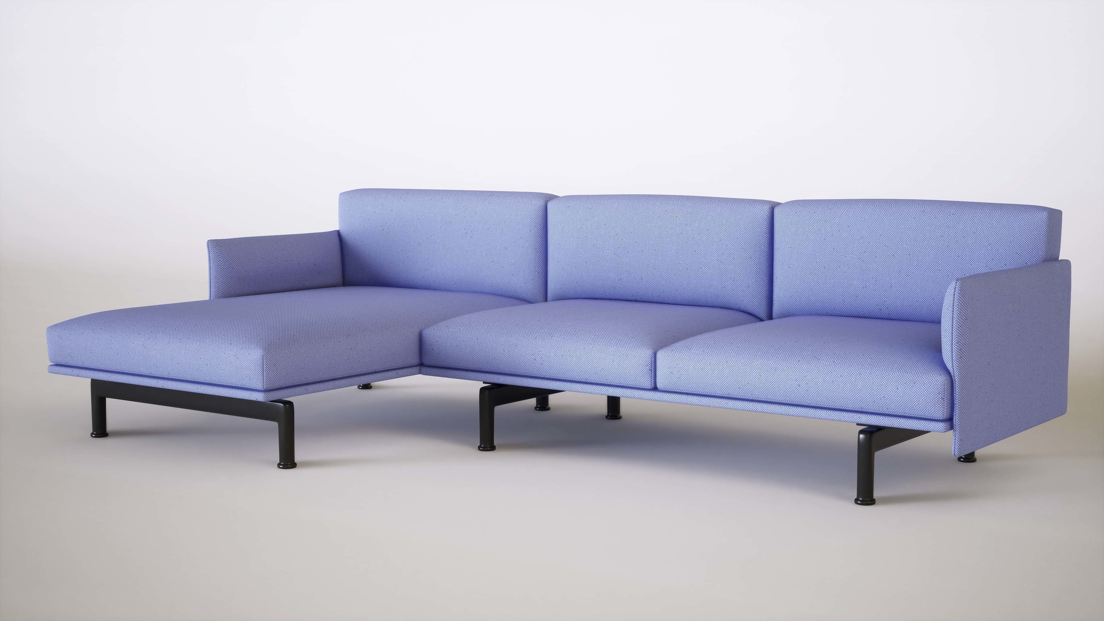 Outline Sectional - Chaise sofa 3D model | CGTrader