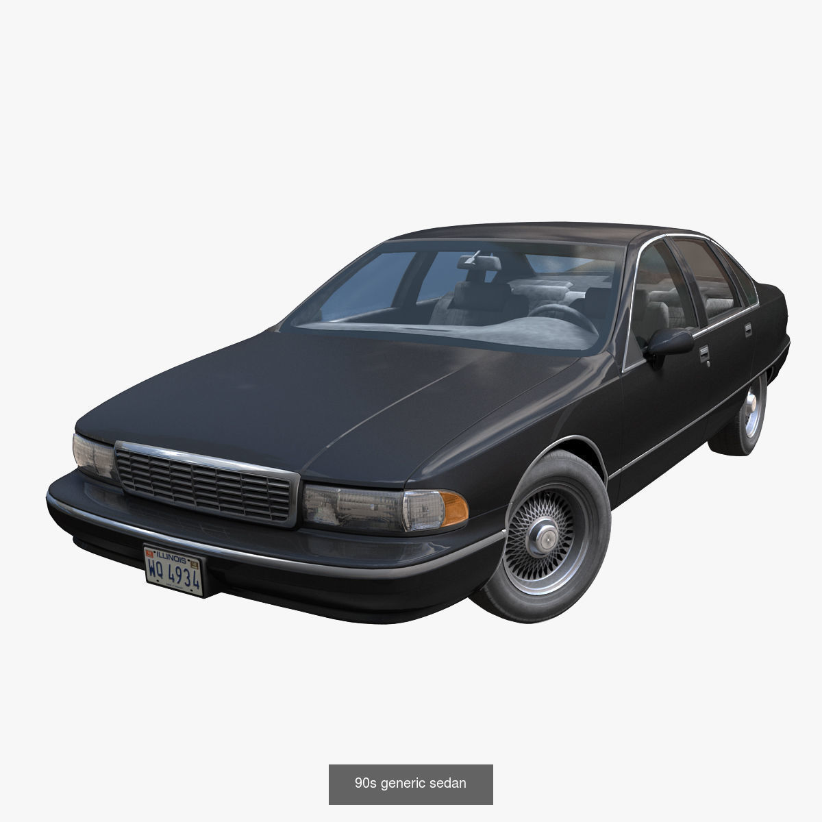 3D Model Collection Generic american sedan VR / AR / low-poly | CGTrader