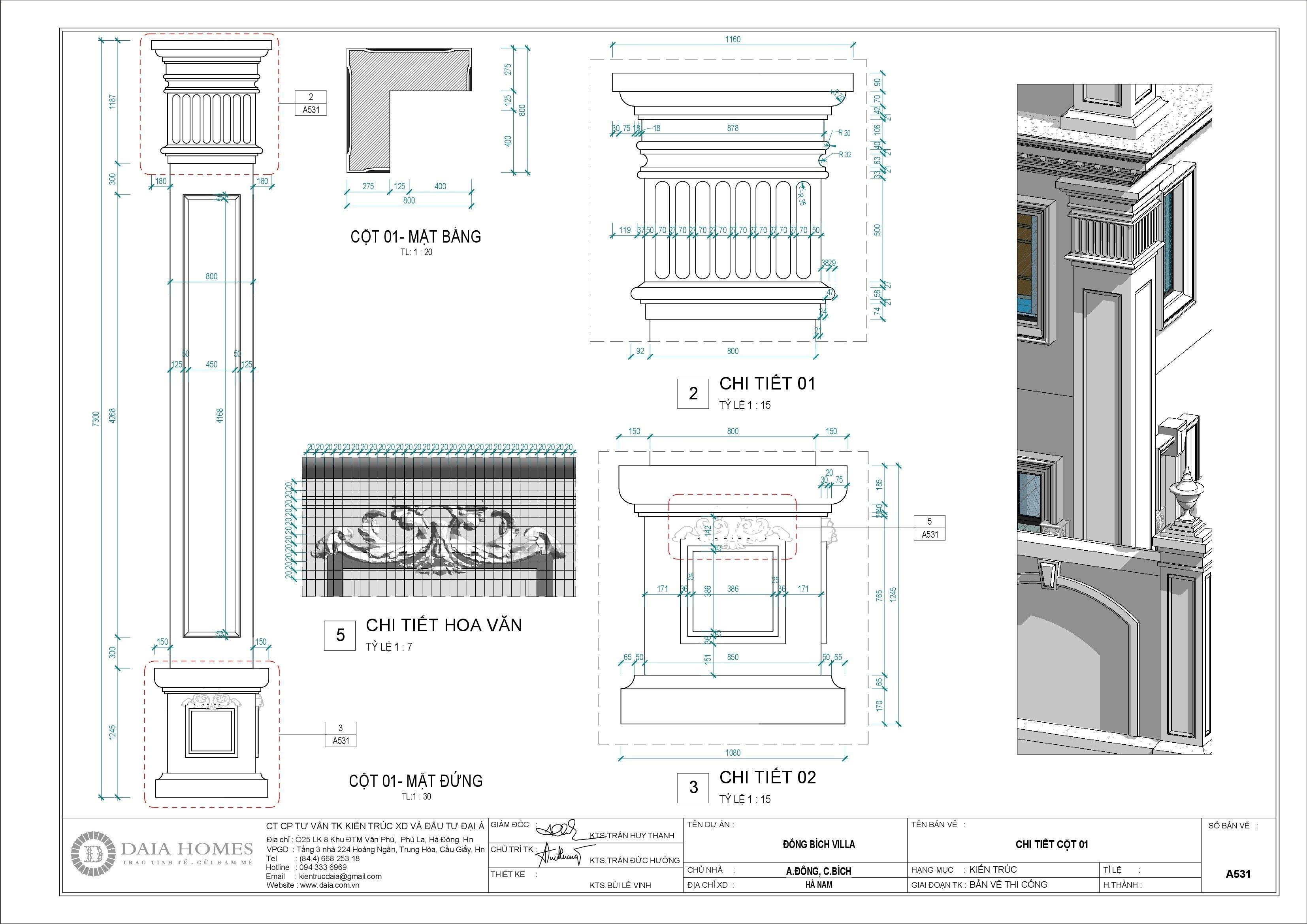 classic villa model revit templete family 3D model | CGTrader